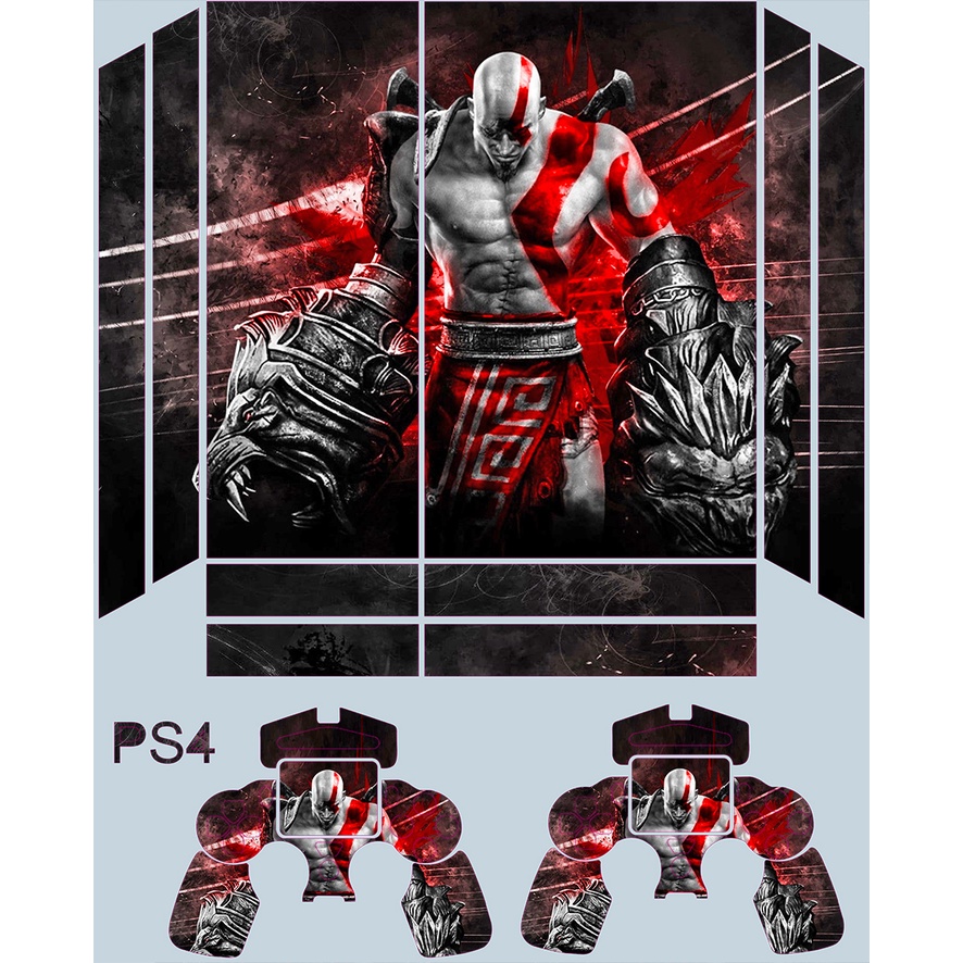 Skin Adesiva PS4 Fat - God of War (Vermelho e Preto) | Shopee Brasil