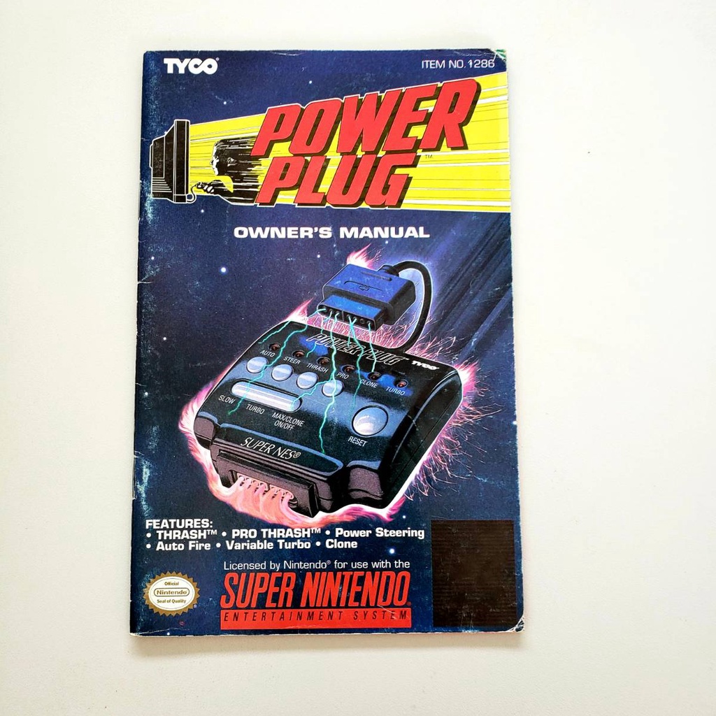 Manual Power Plug Original Super Nintendo SNES | Shopee Brasil