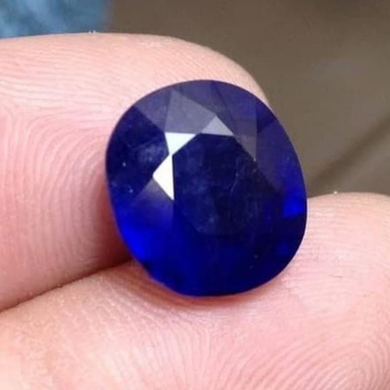 Pedra De Safira Azul Original Natural | Shopee Brasil