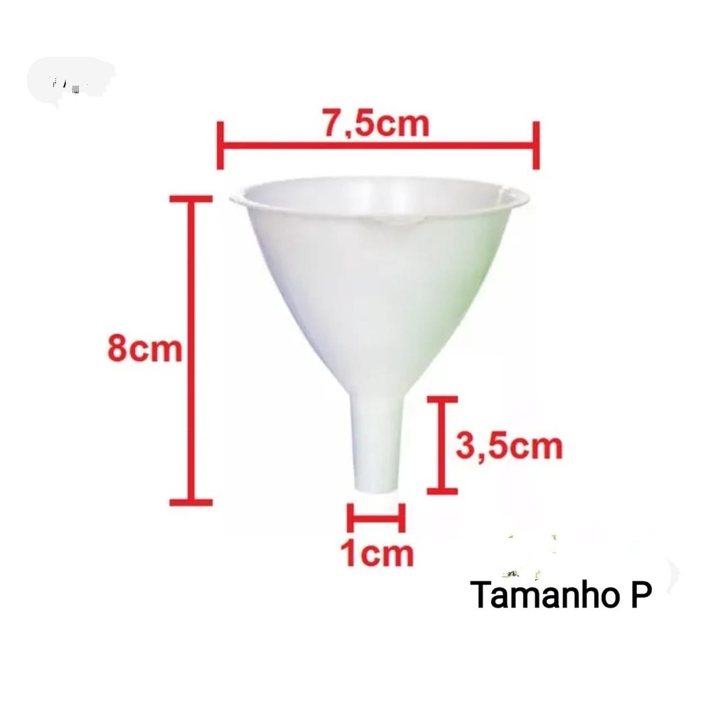 Funil 3 tamanhos diferente Pequeno - Médio - Grande | Shopee Brasil