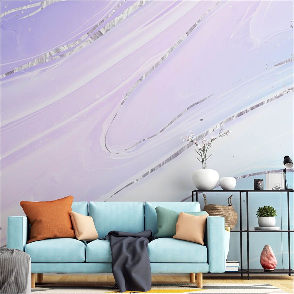 Papel de Parede Mármore Líquido Roxo | Shopee Brasil