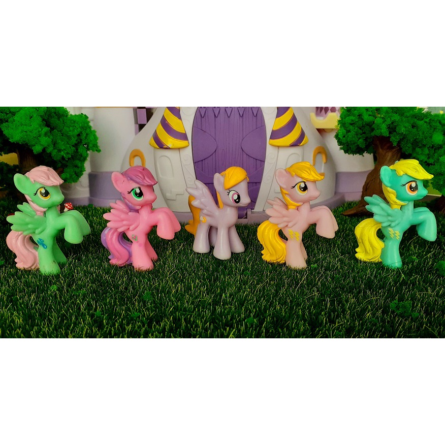 My little Pony - kit 5 Miniaturas - pegasus de Cloudsdale - Original ...