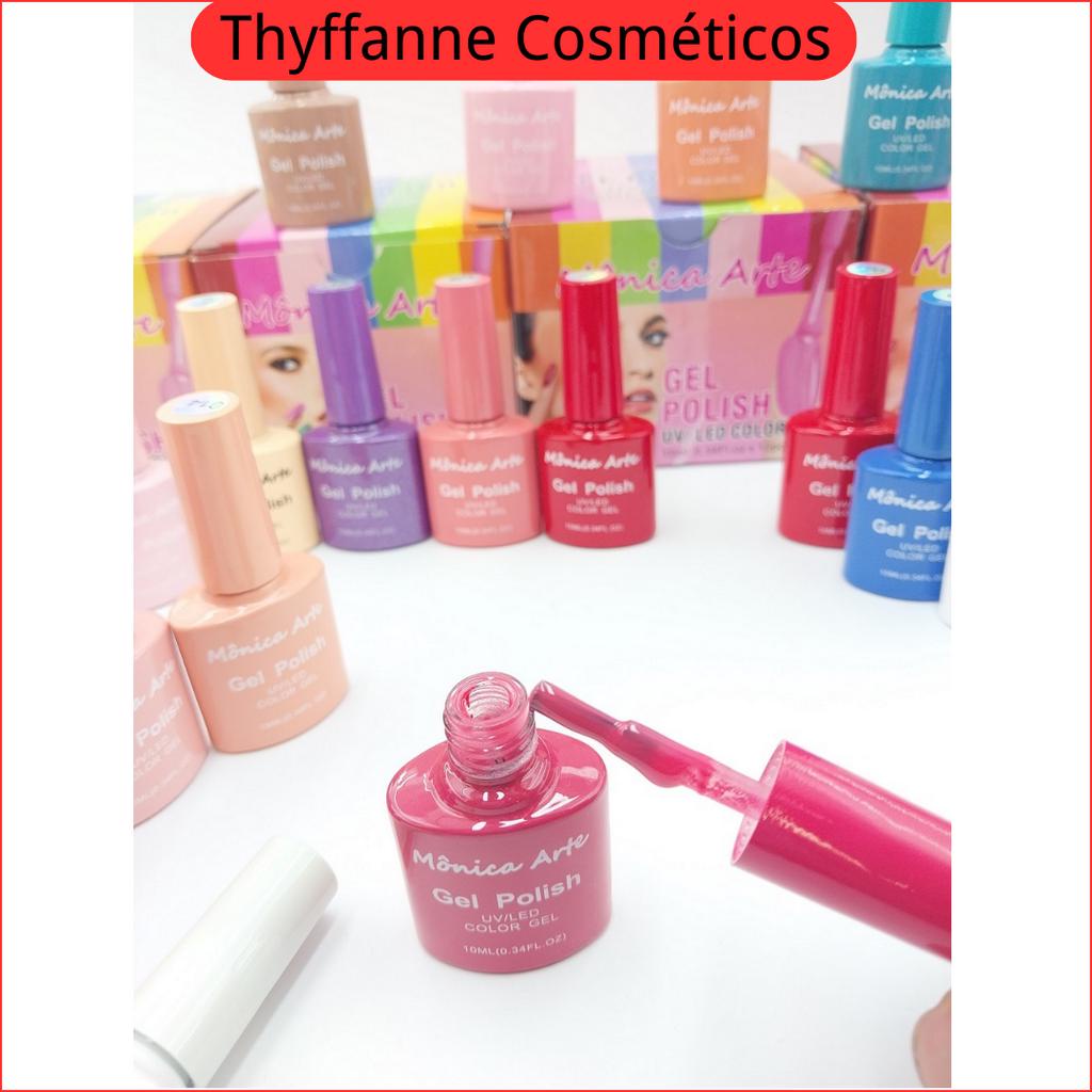 Esmalte Em Gel Gel De Unhas Gel Polish Uv/Led 10ML Original Mônica Arte ...