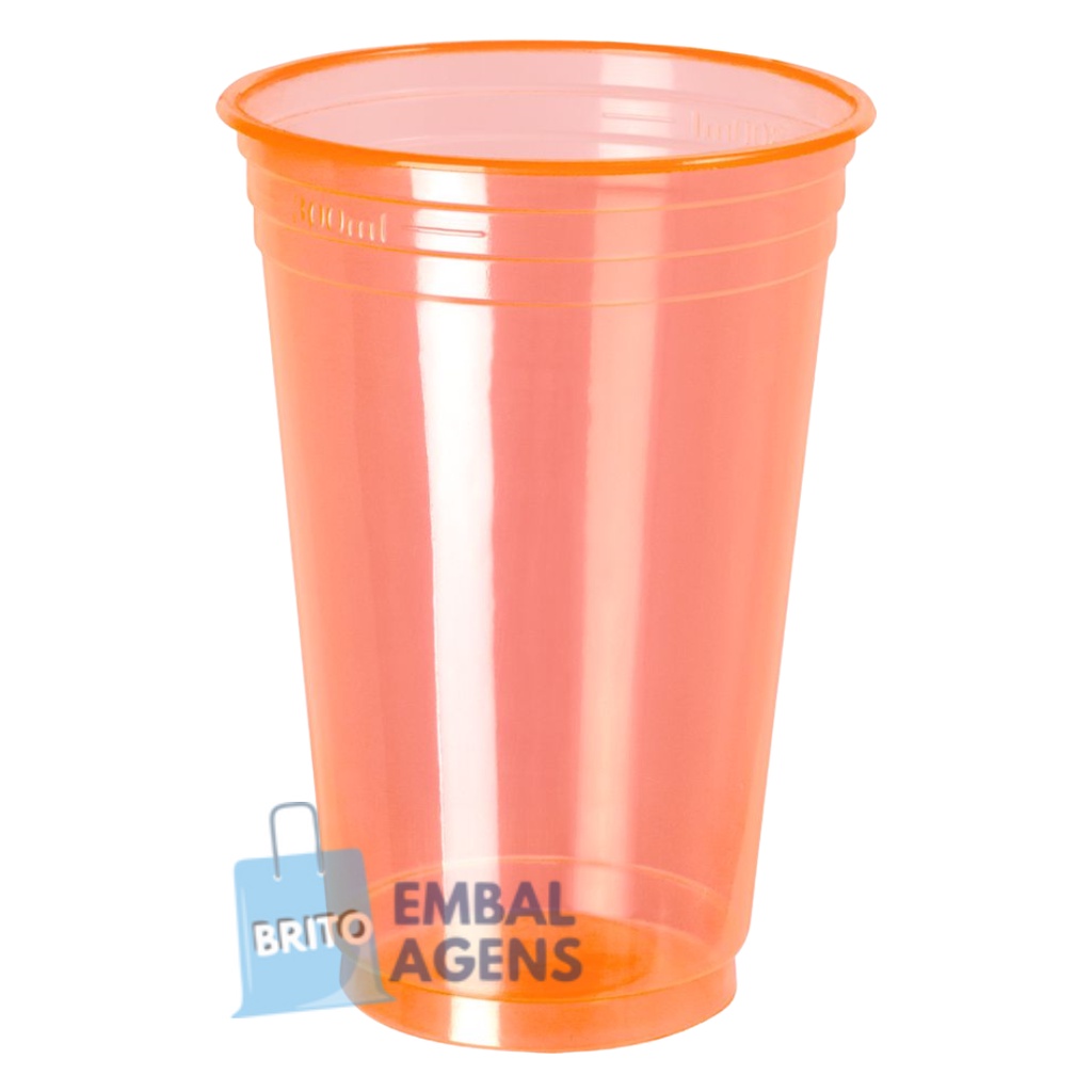 Copobras Copo Balada Neon 300ml C/ 100 Unidades | Shopee Brasil