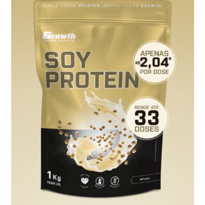Soy Protein Proteína Isolada De Soja 1kg Chocolate Sabor Natural