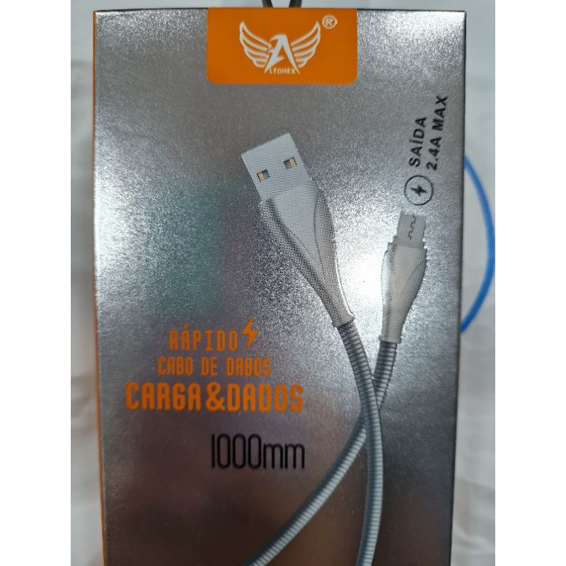 Cabo Carregador Usb V8 Micro Usb Android Metal | Shopee Brasil