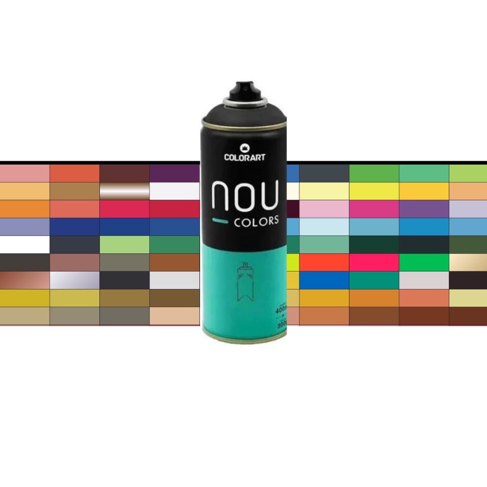 Tinta Spray Colorart Nou Colors 400ml Grafite Escolher Cores | Shopee ...