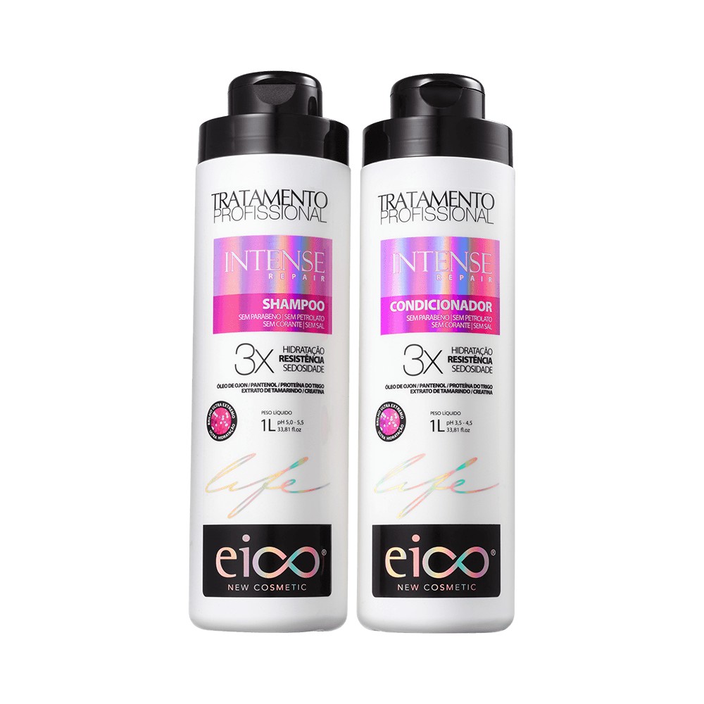 Kit Eico Intense Repair Shampoo e Condicionador 800ml | Shopee Brasil
