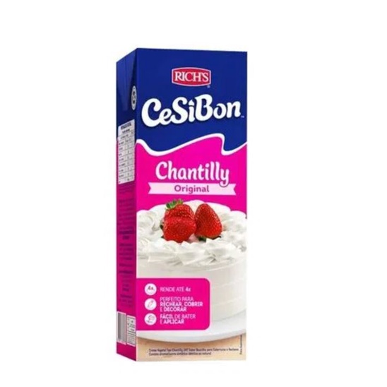 Chantilly Original 1 Litro Richs | Shopee Brasil
