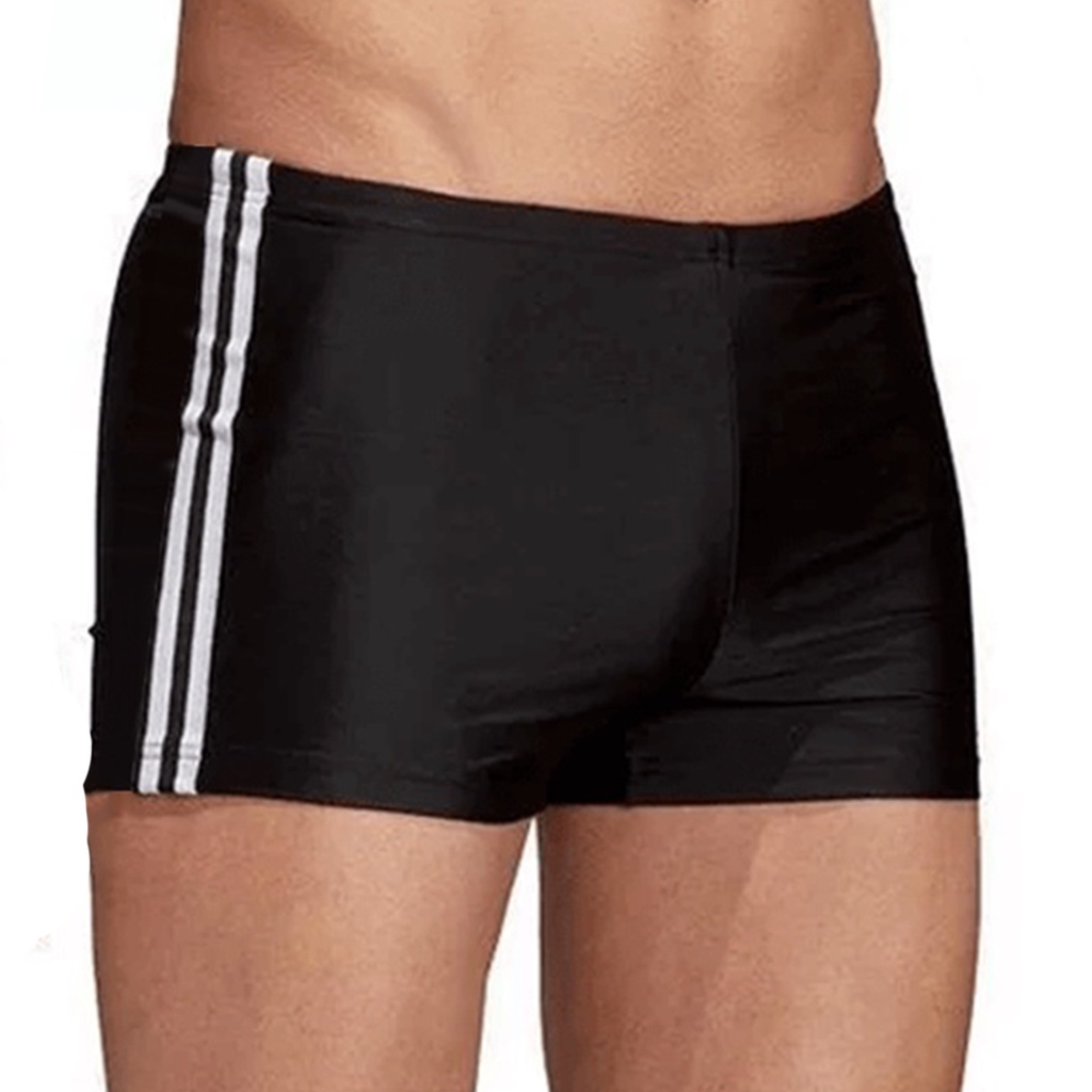 Sunga Box Listras Boxer Shorts Cueca Roupa de Praia Masculino Forro ...