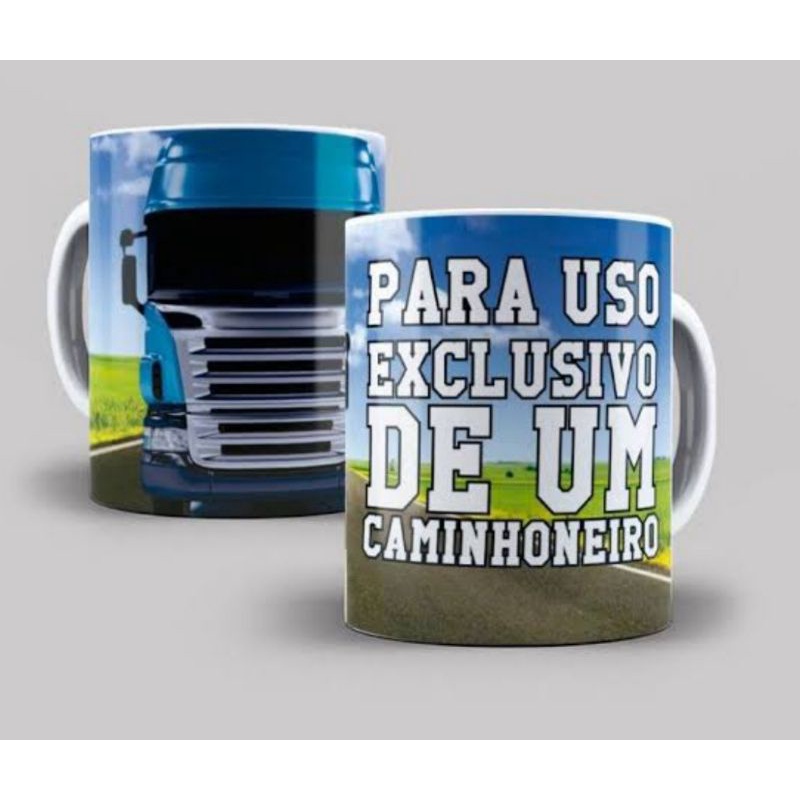 Caneca personalizada porcelana Para uso exclusivo de um caminhoneiro | Shopee Brasil
