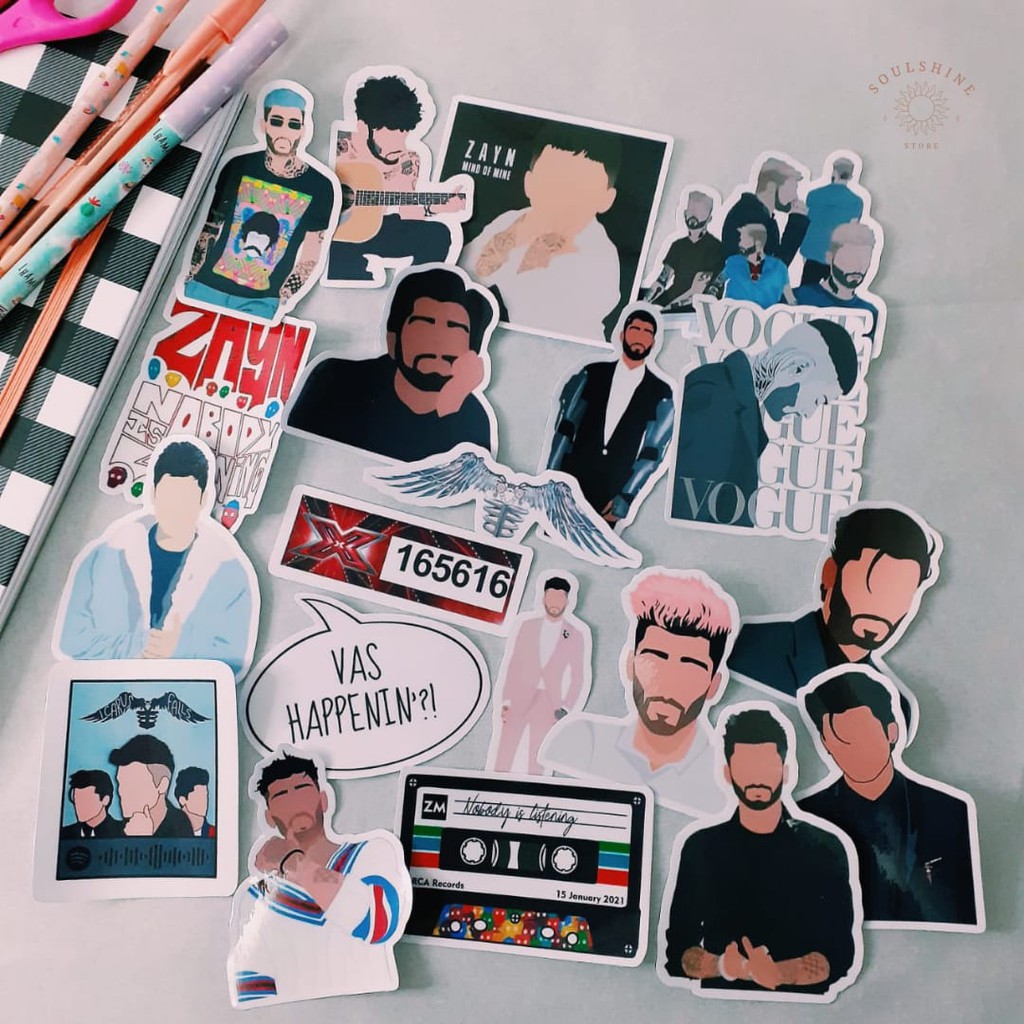 Adesivo Zayn Malik/ One Direction - 20 unidades | Shopee Brasil