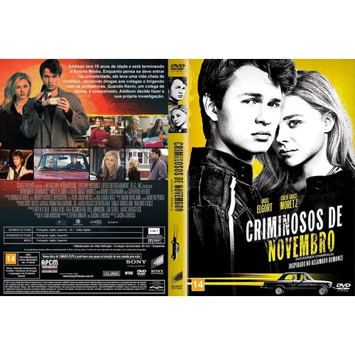 DVD Criminosos De Novembro Chloë Grace Moretz Ansel Elgort Dub Leg Original | Shopee Brasil