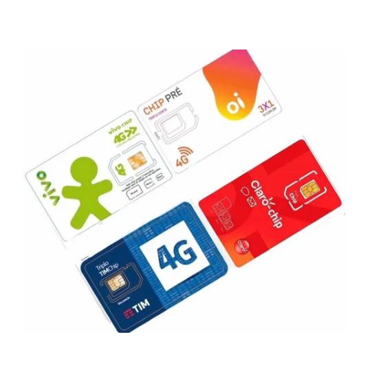 chip Tim/ vivo/ Claro/ com 10 reais recarga para celures 128k Aac006 ...