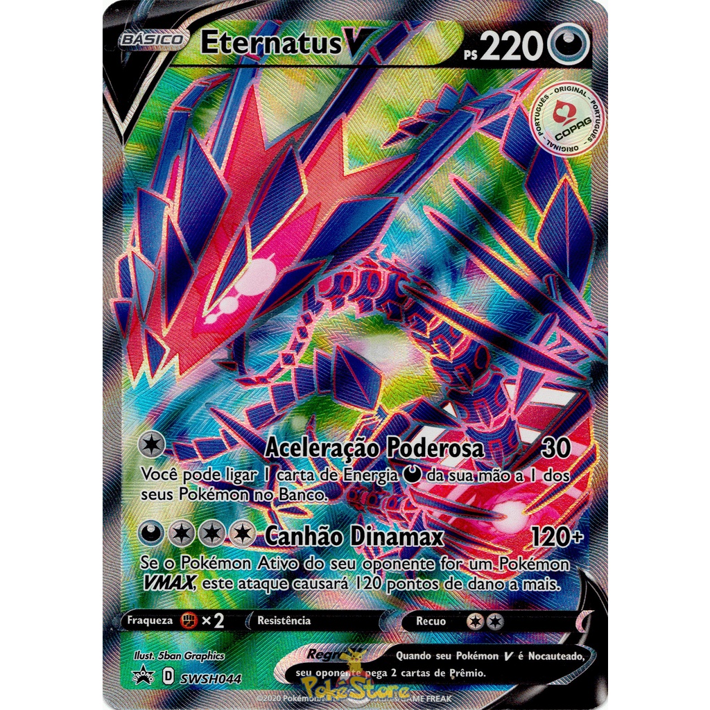 Carta Pokemon Eternatus V Português 116/189 Card Original Copag V ...