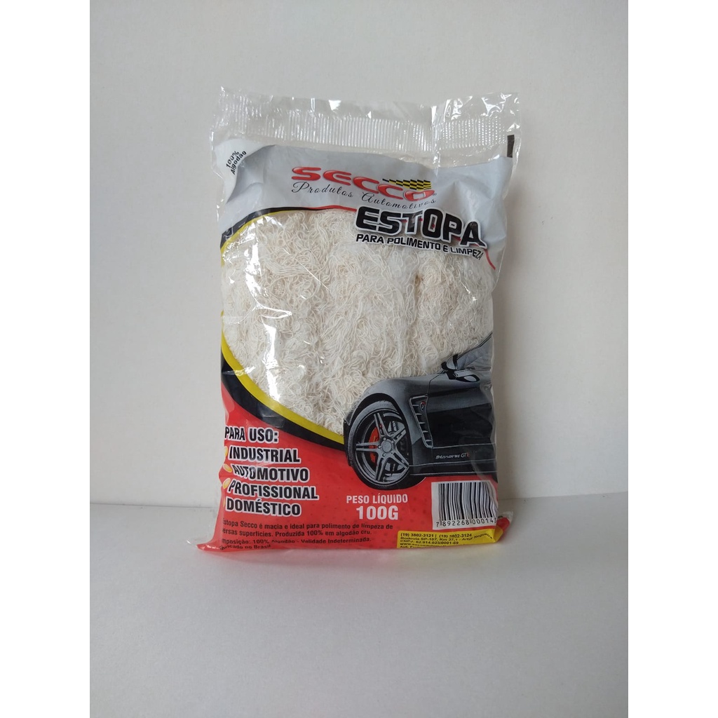 Estopa para Polimento e Limpeza - 100g | Shopee Brasil