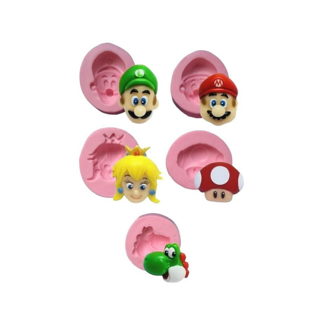 Molde De Silicone Kit Mario | Shopee Brasil