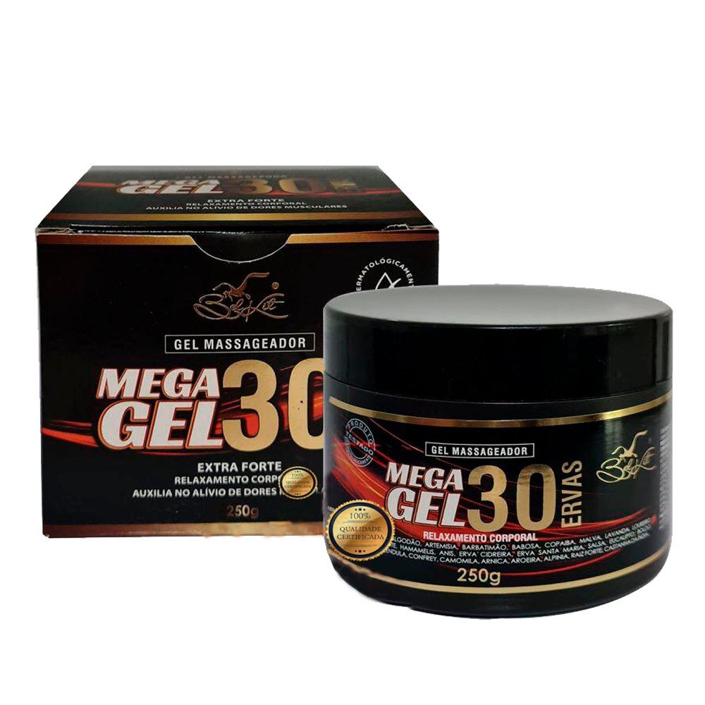 Kit 12 Un. Mega Gel 30 Ervas 250g BelKit Relaxamento Corporal | Shopee ...