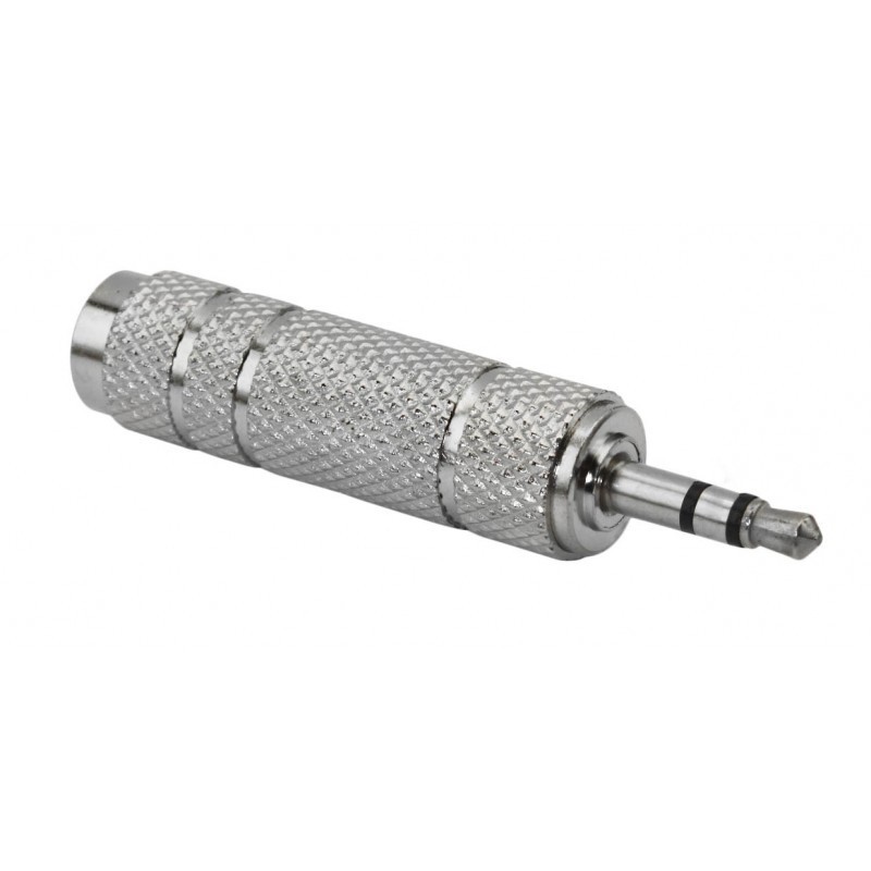 Plug Adaptador P10 Femea X P2 Macho Estereo Metal Blindado - Melhora o ...