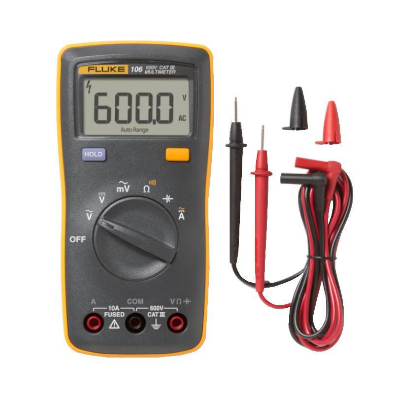 Multímetro Digital Portátil 600/600v Ac/dc Cat Iii 106 Fluke | Shopee ...