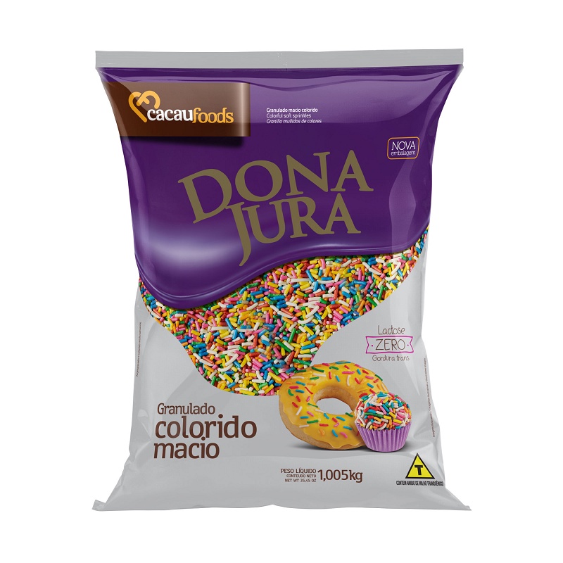 Granulado Colorido Macio Dona Jura 500g | Shopee Brasil