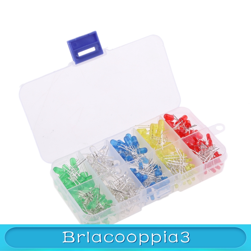 300 Pcs 3mm 5mm Vermelho Azul Verde Amarelo Branco Led Difusor Diodo ...