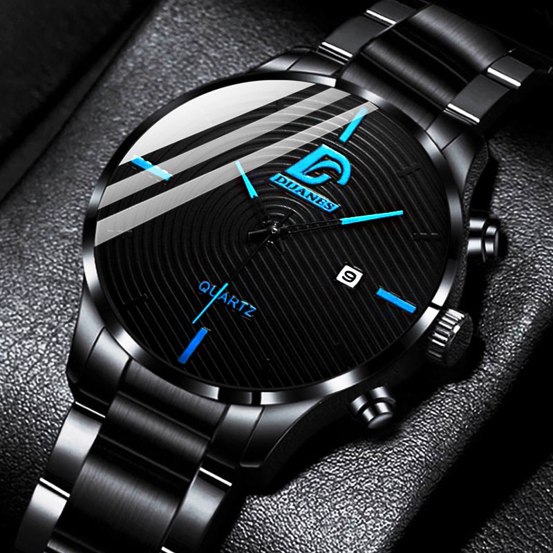DIJANES Relógio De Pulso Masculino De Quartzo Impermeável | Shopee Brasil