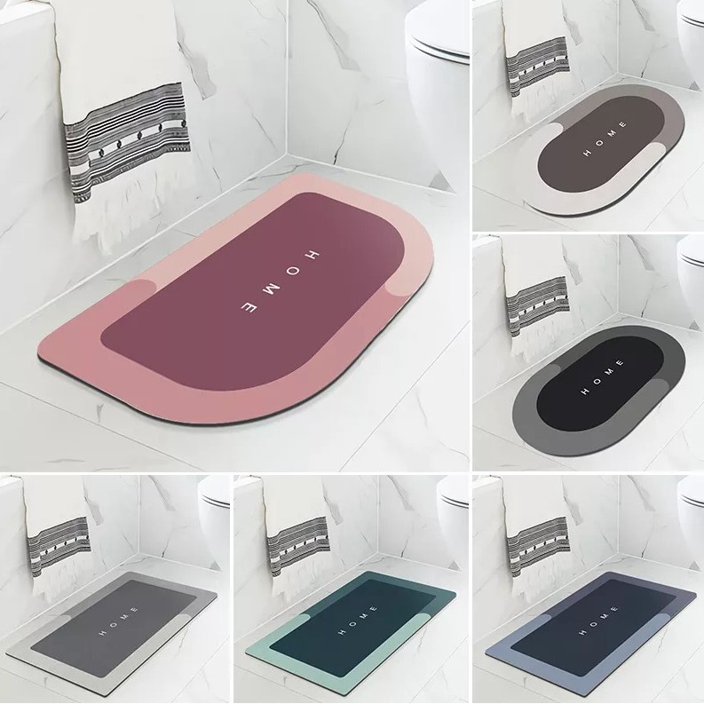 Tapete Antiderrapante Banheiro Capacho Absorvente Bathroom | Shopee Brasil