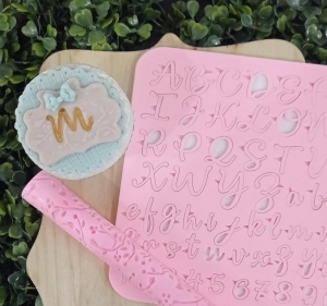 Marcador carimbo Acrílico de Alfabeto / Letras (Modelo 5) Doces e bolos ...