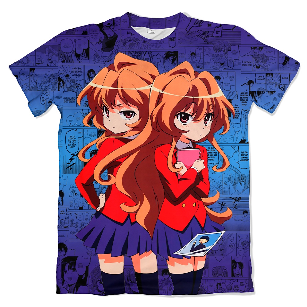 Camisa Anime Toradora Taiga Aisaka | Shopee Brasil