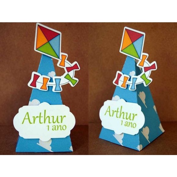 CAIXA PIRAMIDE PERSONALIZADA - TODOS OS TEMAS.*leia a descrição ...