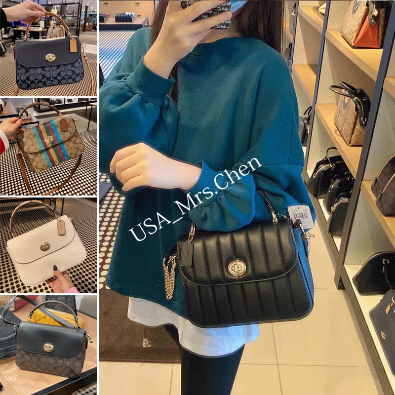 Coach _ Sammy Top Handle Mulheres Crossbody Sling Satchel Ba | Shopee ...