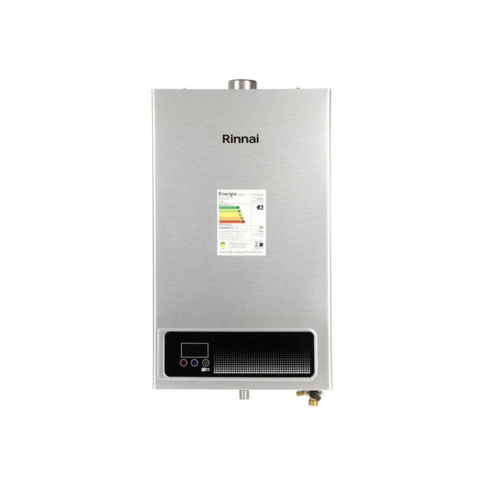 Aquecedor Rinnai 15 litros E15 FEH Prata - GN (Digital) | Shopee Brasil