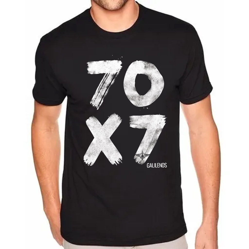 Camiseta Cristã 70x7 camisa Jesus Cristo gospel Evangélica Cruz ...