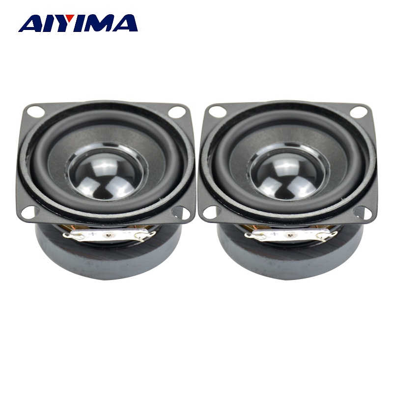 AIYIMA 2 Pcs Subwoofer HIFI 2 Polegada 4Ohm 5 W Full Range Speaker Mini ...
