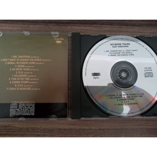 CD Ozzy Osbourne No More Tears 1991 (nacional) | Shopee Brasil