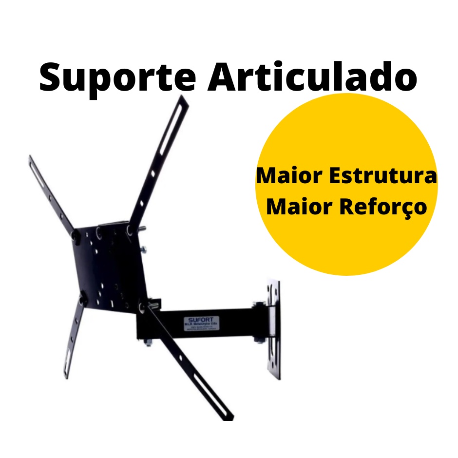 Suporte Articulado Tv Monitor Lcd Led Plasma 15 20 22 27 29 32 39 40 42 ...