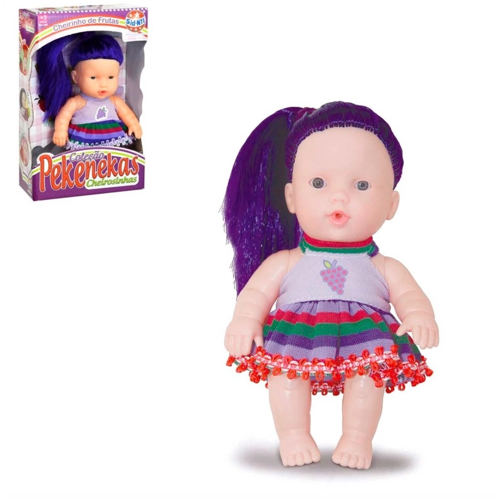 Boneca Infantil Meninas Pekenas Cheirinho Uva | Shopee Brasil