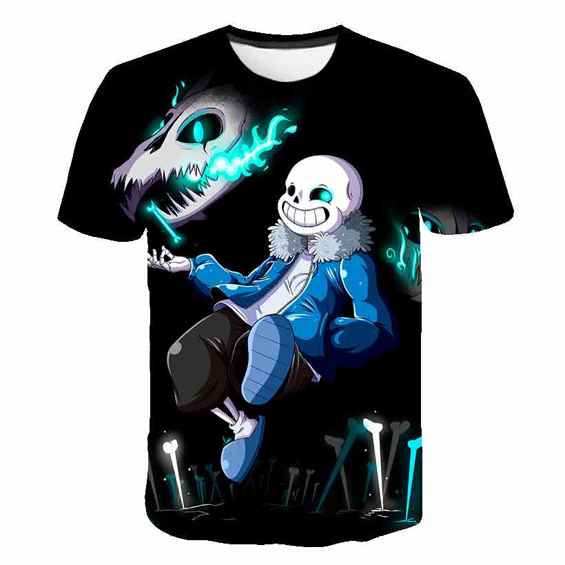 Undertale T-Shirts Jogo De Camisetas Estampa 3D Roupa De Rua Homens ...