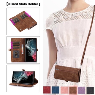 Capa De Telefone Carteira Crossbody Para Samsung Galaxy S25 S24 S23 FE S22 S21 Plus A56 A36 A26 ...
