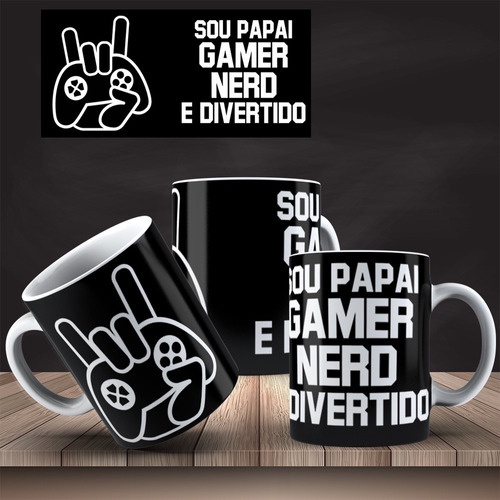 Caneca Porcelana Presente Sou Papai Gamer E Nerd Divertido | Shopee Brasil