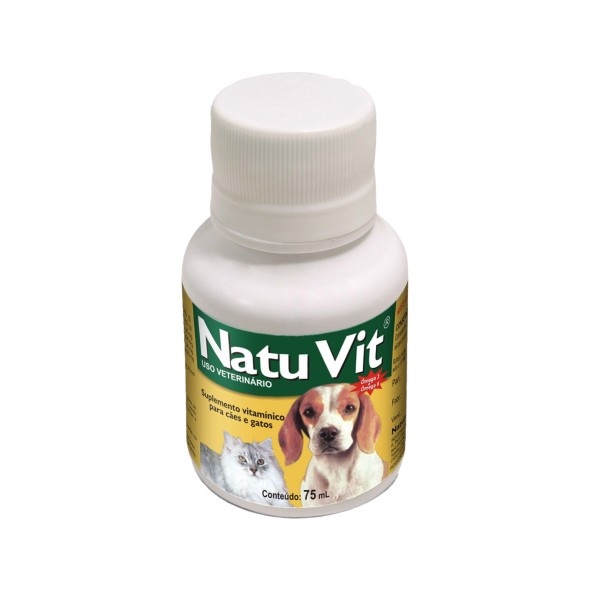 Natu Vit Suplemento Vitamínico para Cães e Gatos 75 ml | Shopee Brasil