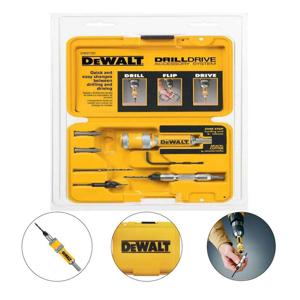 Jogo Kit Furar Parafusar Troca Rápido 8 Peças Dewalt Dw2730 | Shopee Brasil