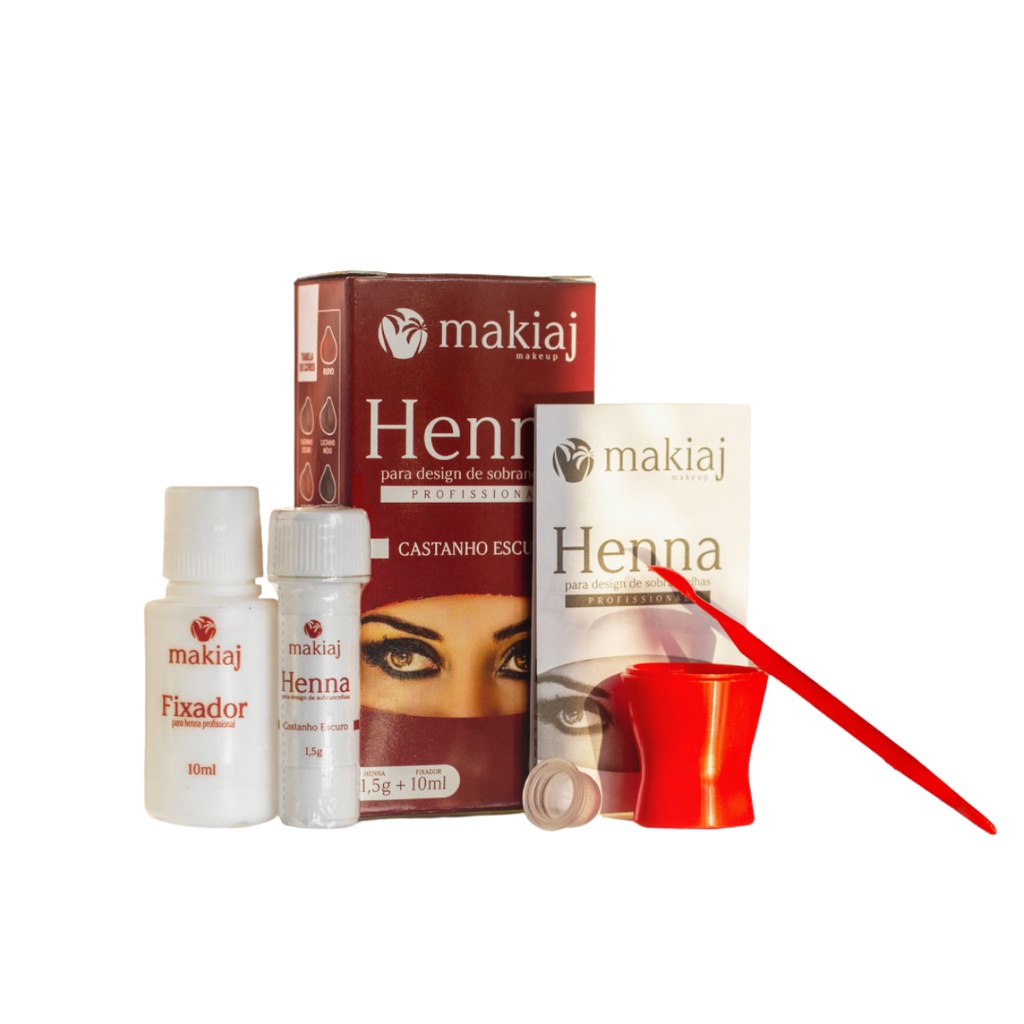 Profissional Kit 5 Tons Design Henna Makiaj Rena Para Sobrancelhas ...