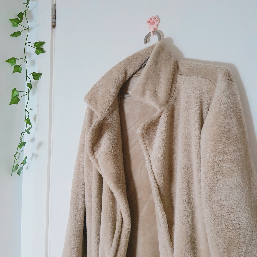 Casaco teddy fofinho bege creme importado inverno frio quente quentinho ...