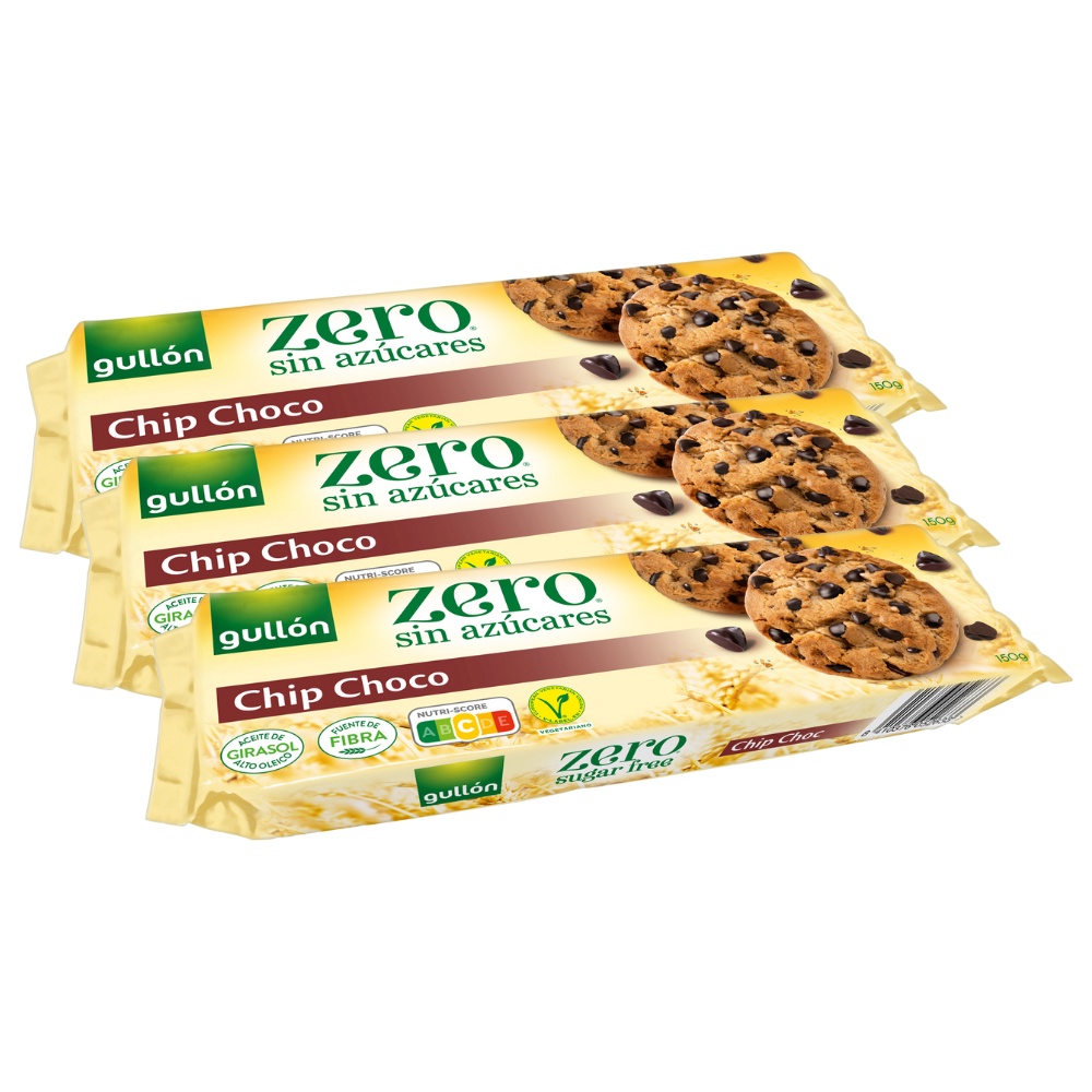 Biscoito Gullon Sem Acucar, Chip Choco, 3 Pacotes | Shopee Brasil