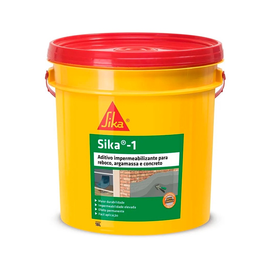 Sika 1 Impermeabilizante Balde Com 18 Litros | Shopee Brasil
