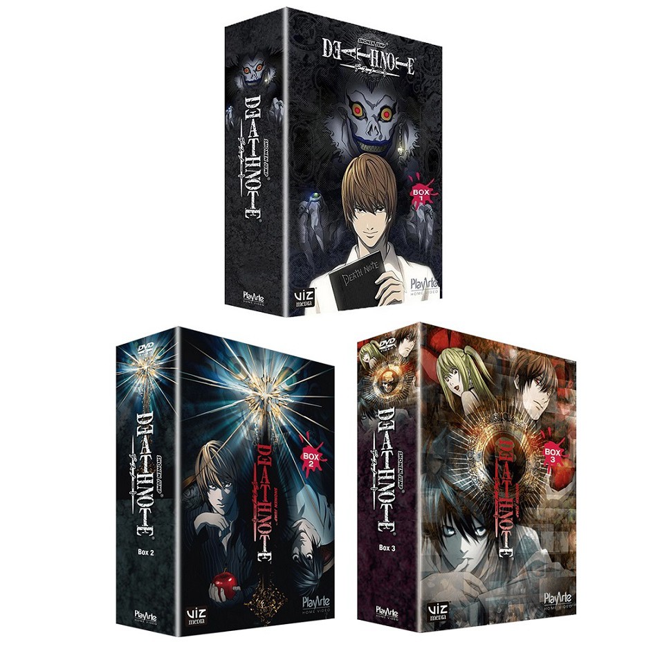 DVD Box Death Note PlayArte - Boxes 1, 2 e 3 - Coleção Completa - Novos ...