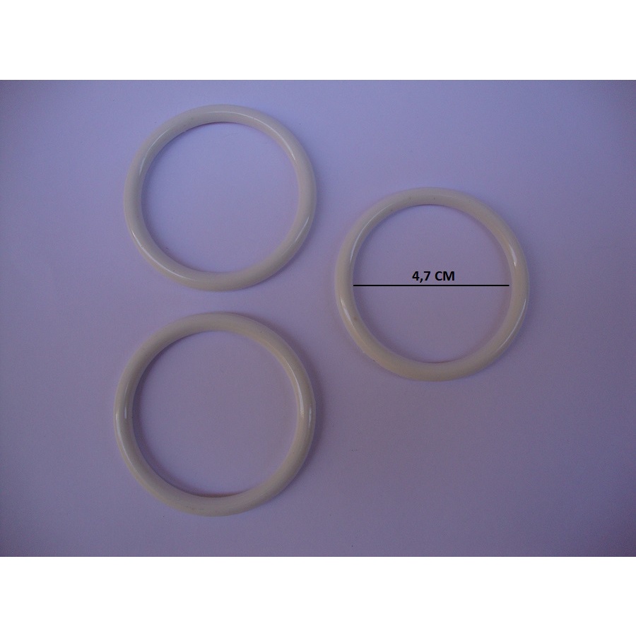 Argola Plástica N° 60 Branca Artesanato 48 Unidades | Shopee Brasil