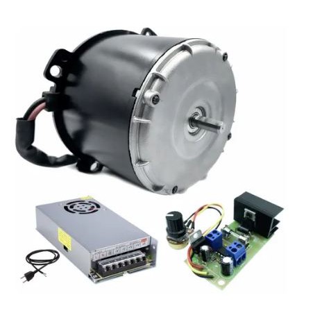 Motor Cc 24v Dc 300w 3700 Rpm Alto Torque + Controlador Pwm - Escorrega ...